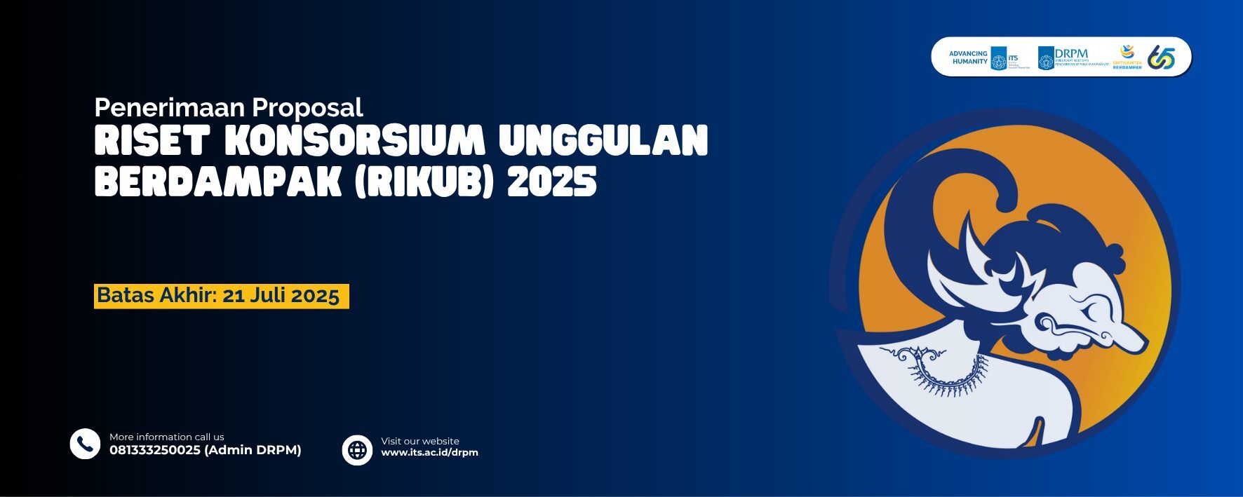Perpanjangan Penerimaan Proposal Program Riset Konsorsium Unggulan Berdampak (RIKUB) Tahun 2025 ...