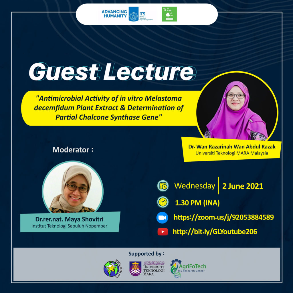 Guest Lecture Series (Molecular Biology) - Departemen Biologi