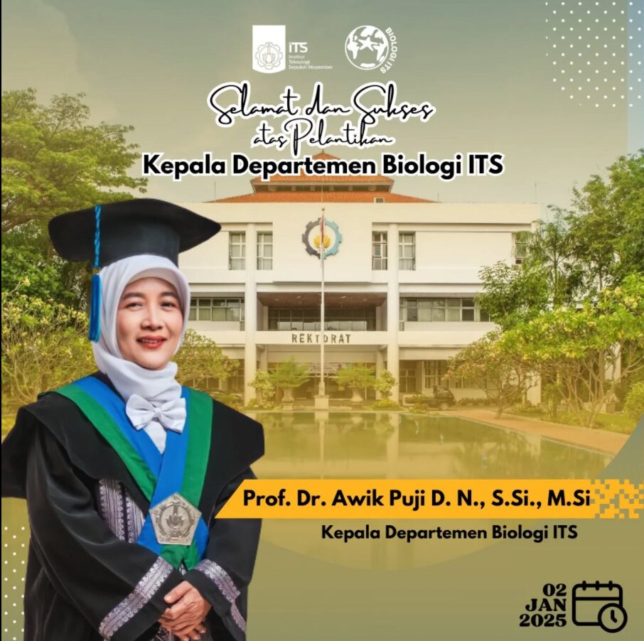 Selamat dan Sukses atas Pelantikan Kepala Departemen Biologi ITS - Departemen Biologi