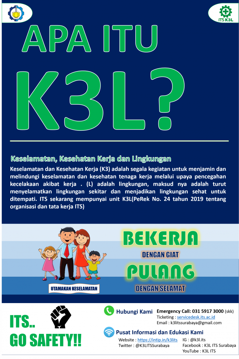 Poster Edukasi K3L ITS - Biro Umum dan Reformasi Birokrasi