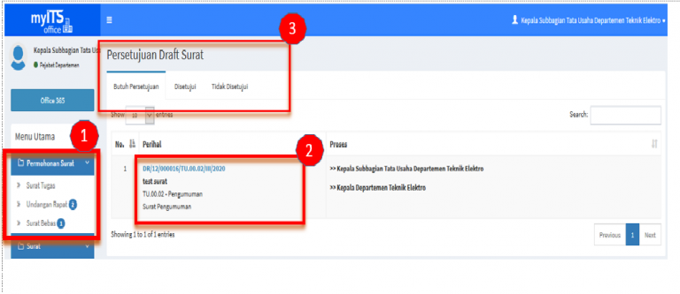 Proses Validasi Paraf & TTD Pejabat - Biro Umum Keamanan dan Kesehatan ...