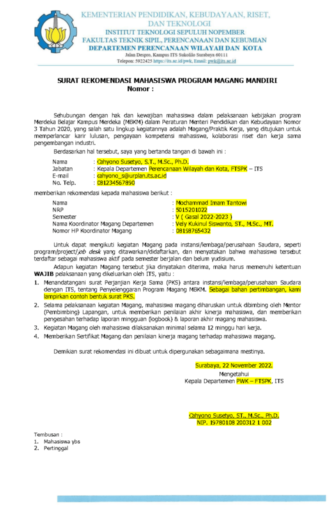 Magang - ITS Career Center