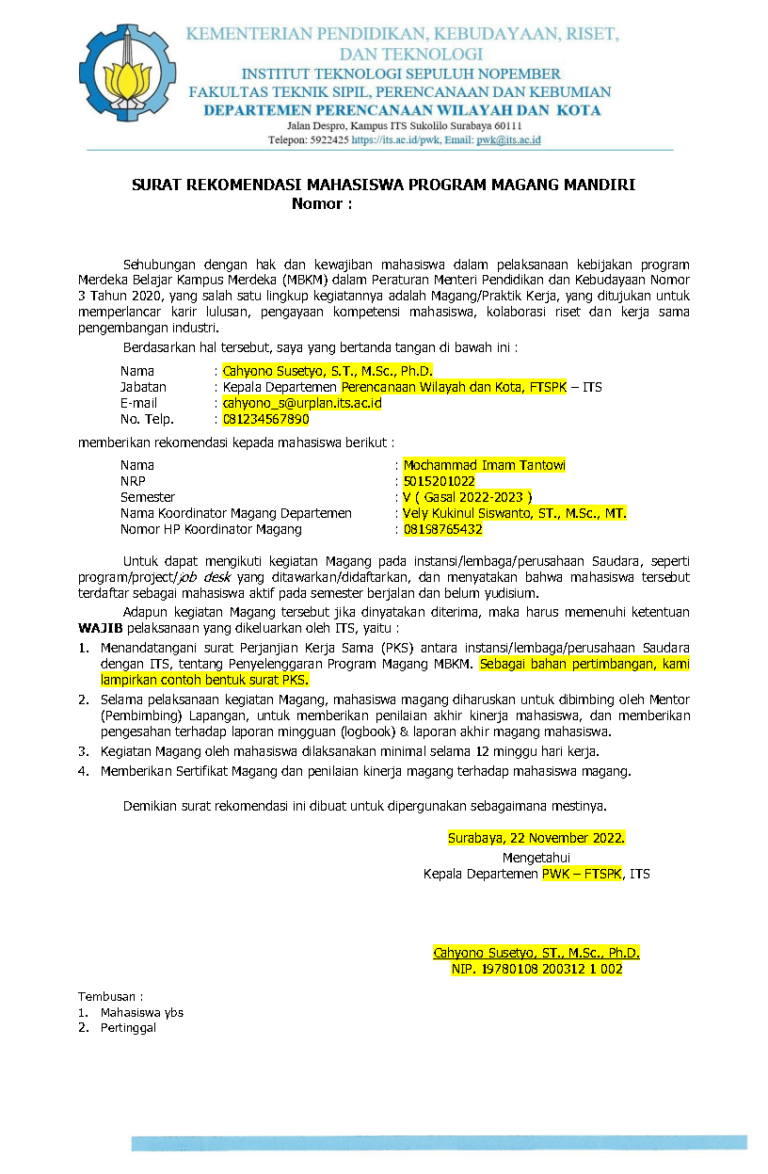 Magang - ITS Career Center