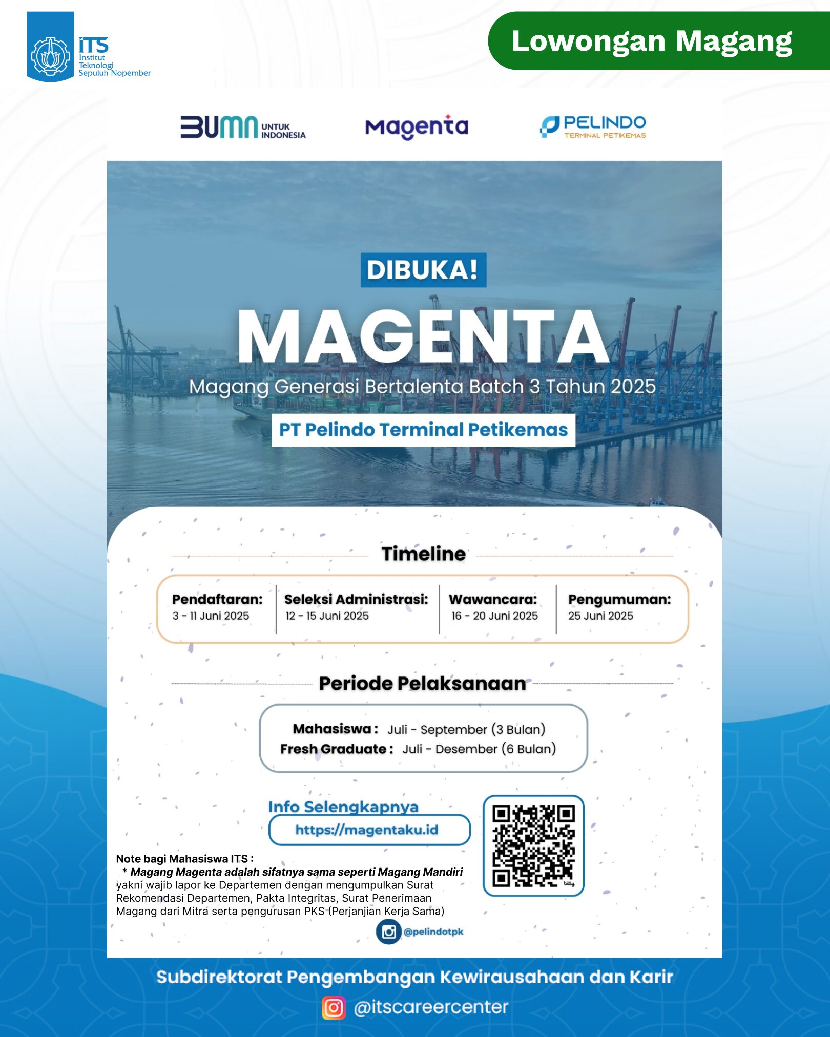 Program Magang Magenta Juni 2025 - ITS Career Center