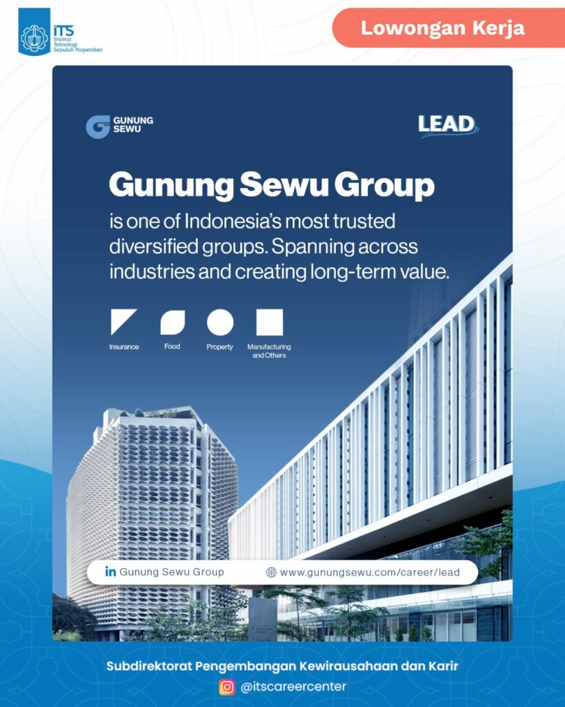 [Job Vacancy - PT Gunung Sewu Kencana] - ITS Career Center