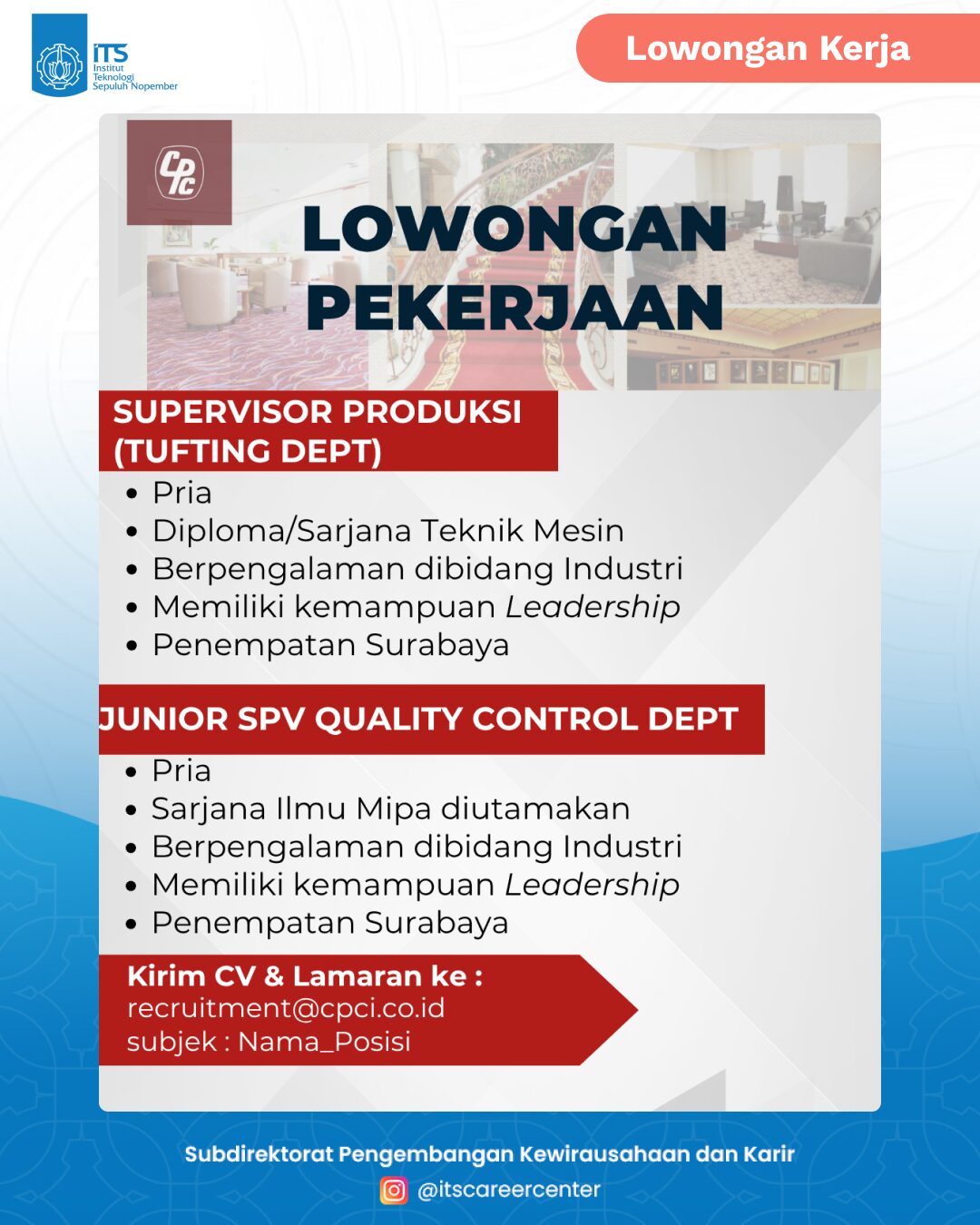 PT. CLASSIC PRIMA CARPET INDUSTRIES - ITS Career Center