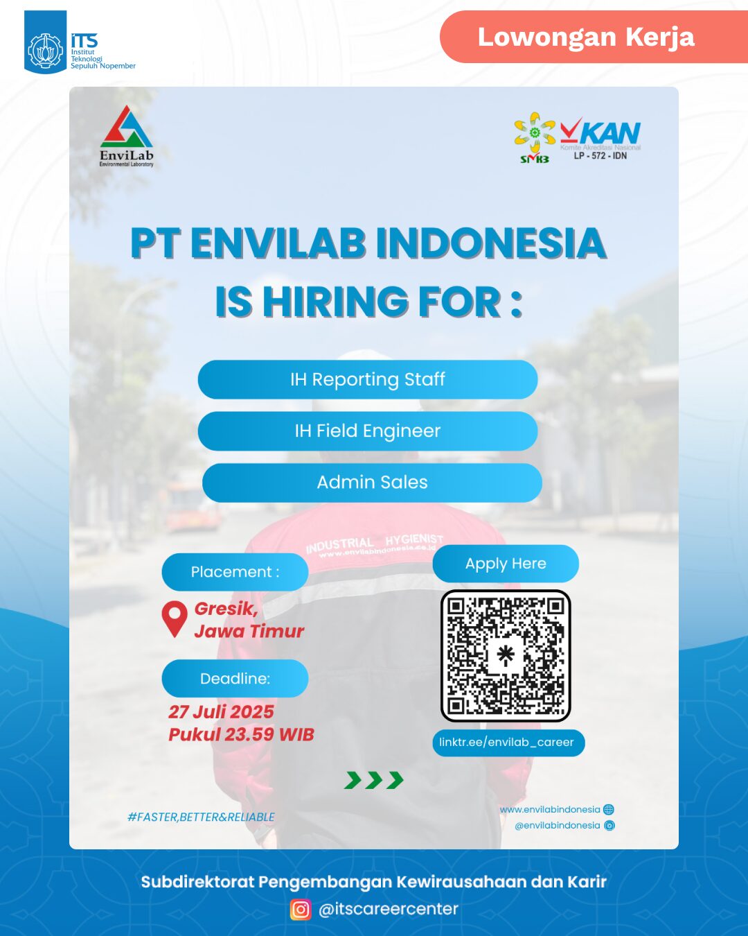 PT Envilab Indonesia Juli 2025 - ITS Career Center
