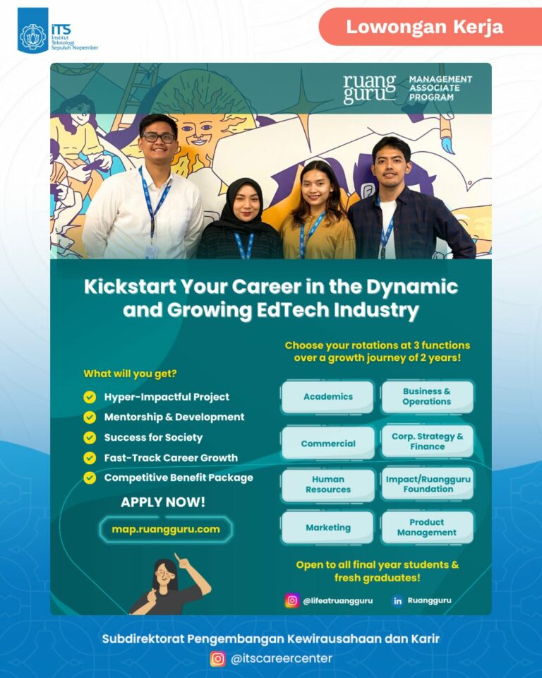 PT Ruang Raya Indonesia (Ruangguru) Juli 2025 - ITS Career Center
