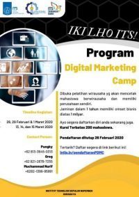 Digital Marketing Camp Program - Departemen Desain Produk Industri