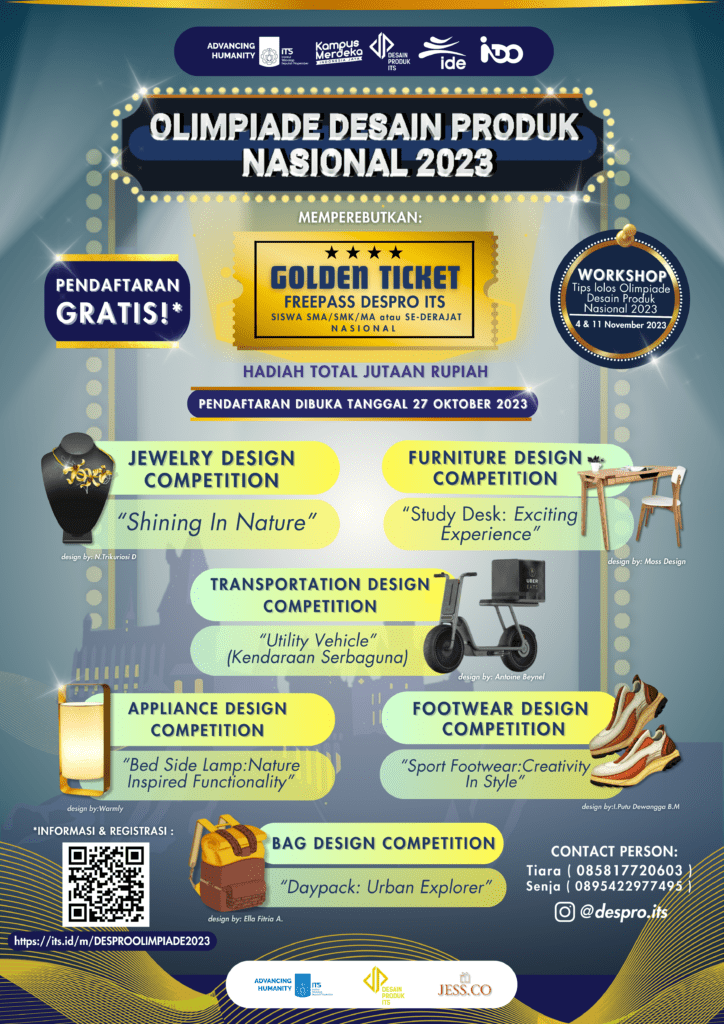 Olimpiade Desain Produk Nasional 2023 - Departemen Desain Produk Industri