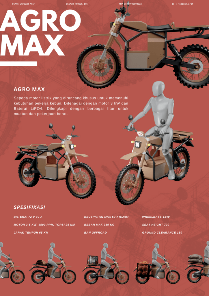 ELECTRIC UTILITY MOTORCYCLE DESIGN FOR AGRICULTUR ACTIVITY DI REMOTE ...
