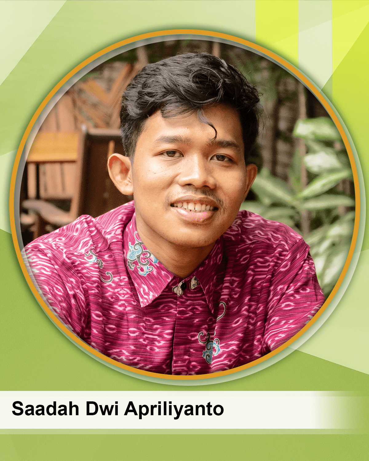 Profile Saadah Dwi Apriliyanto - Departemen Desain Produk Industri