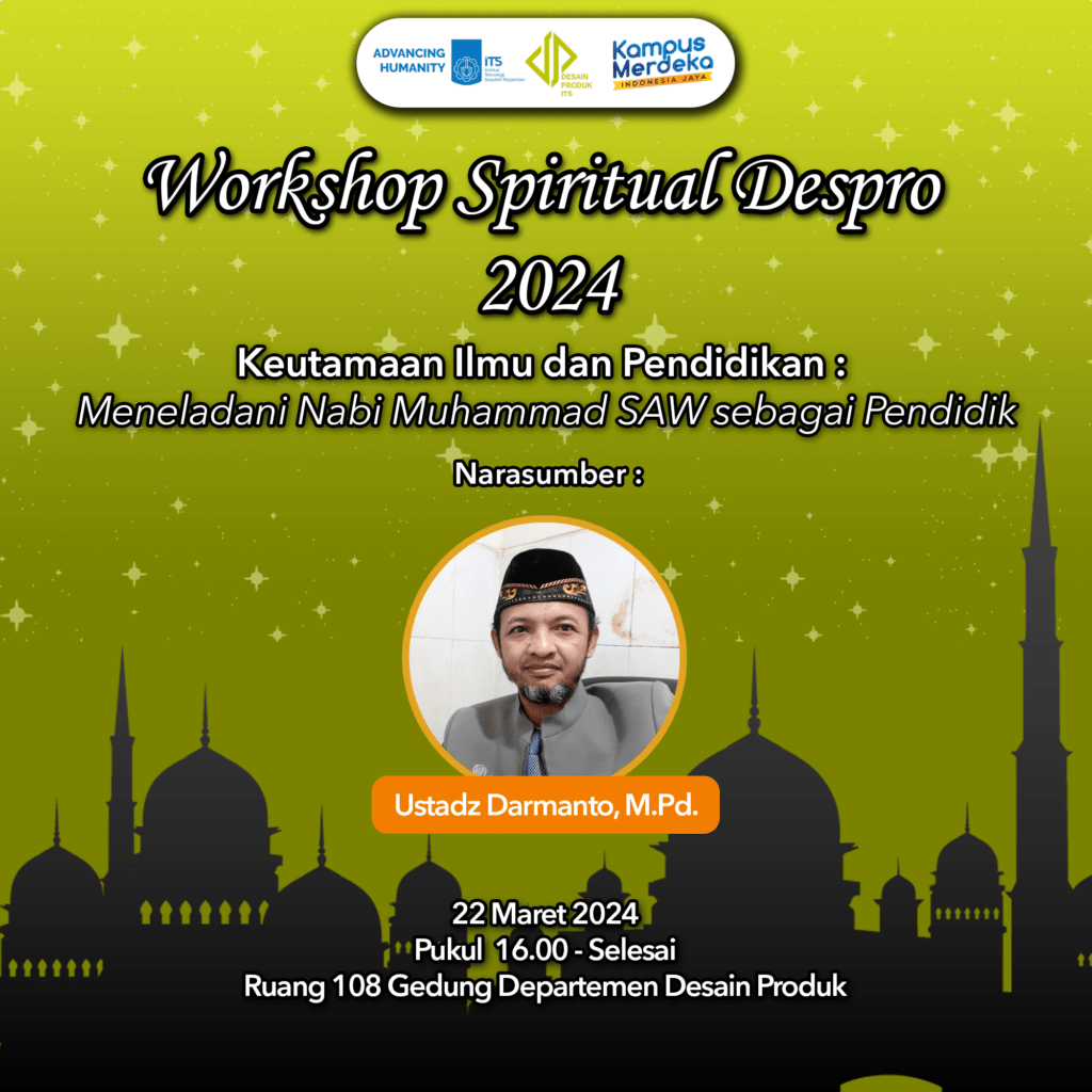 Despro Spiritual Workshop 2024 - Departemen Desain Produk Industri