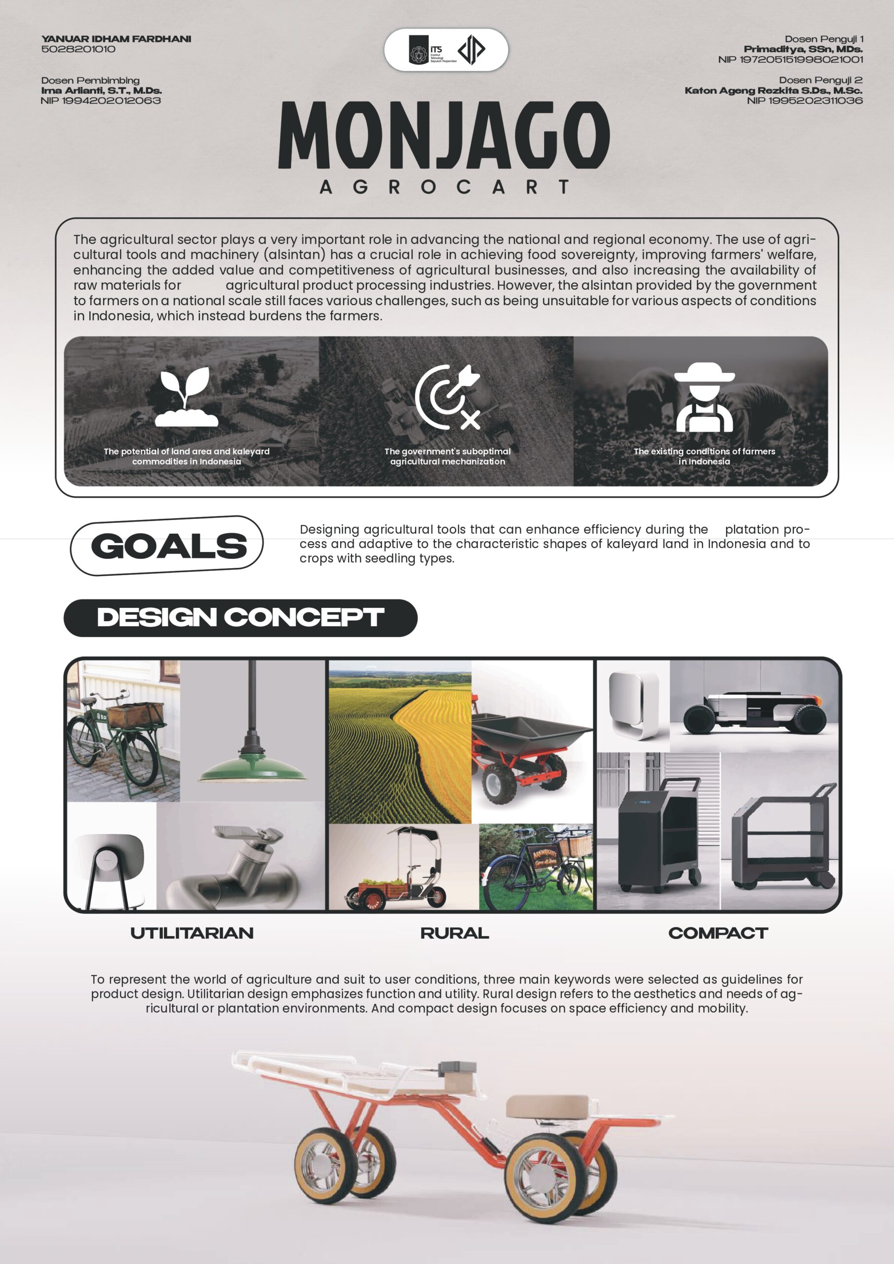 PERANCANGAN GEROBAK UNTUK OPTIMASI PRODUKTIVITAS PENANAMAN BENIH SEMAI ...