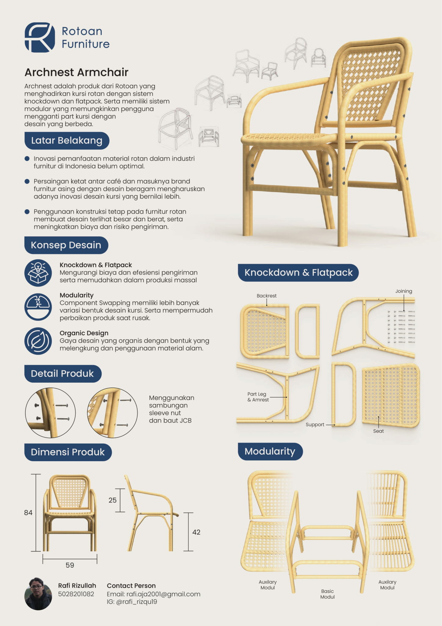 DESIGN OF RATTAN CAFÉ CHAIRS WITH KNOCK DOWN AND FLATPACK SYSTEMS ...