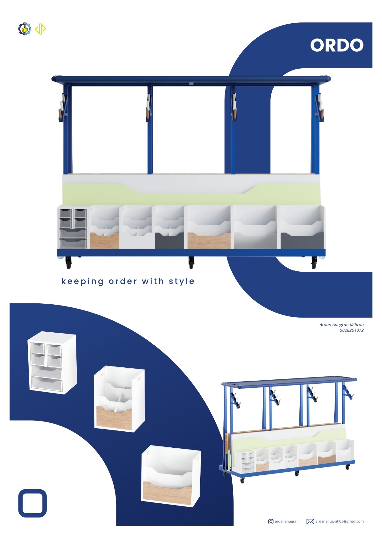 DESAIN FURNITUR MODULAR UNTUK PENYIMPANAN MATERIAL BARU DAN SISA DI ...