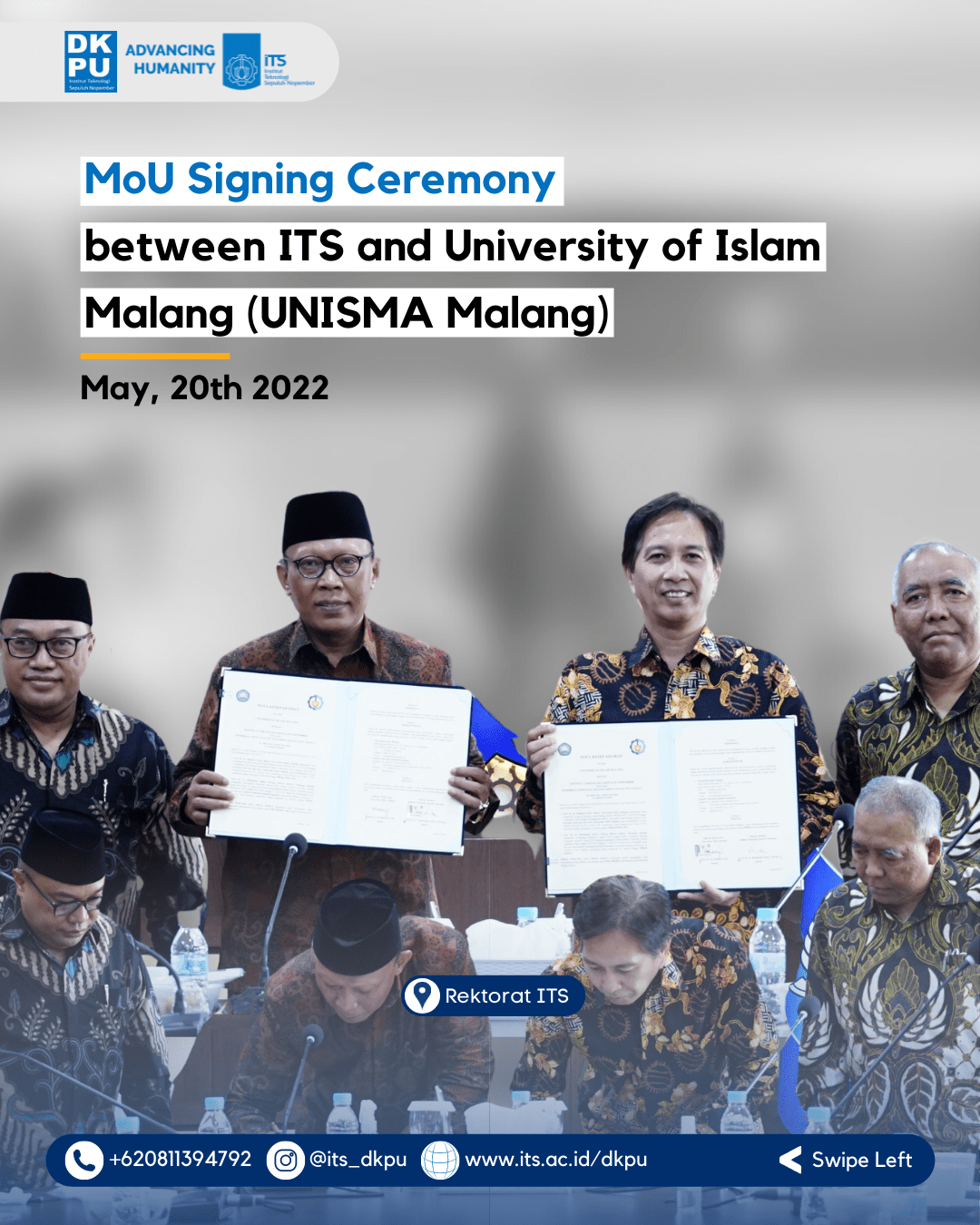 MoU: ITS and University of Islam Malang (UNISMA)