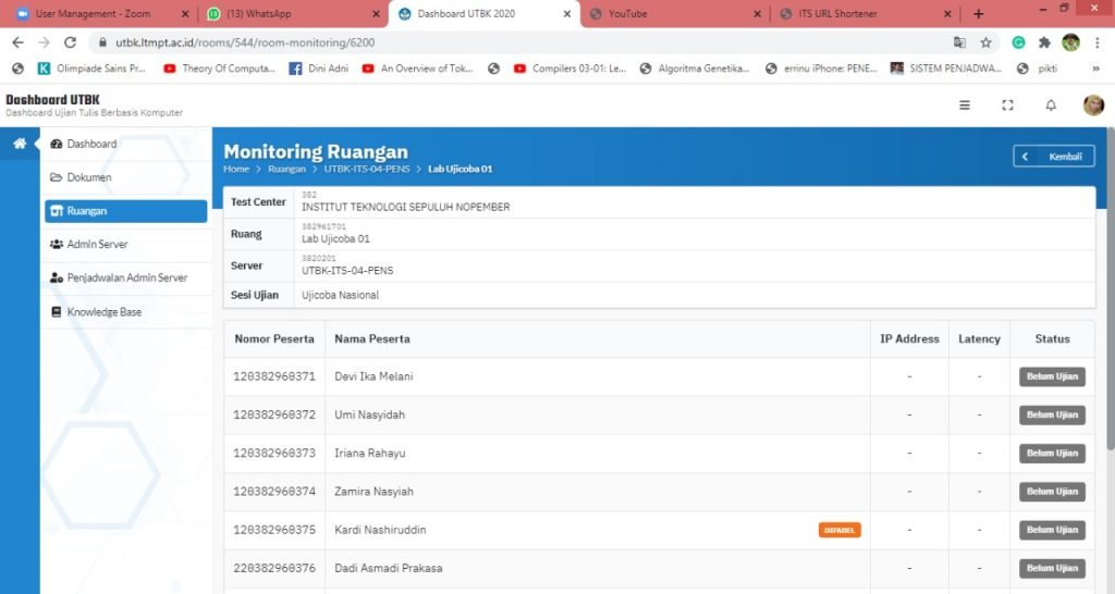 Computer Based Written Test (CBWT/UTBK) 2020 National Trial - DPTSI