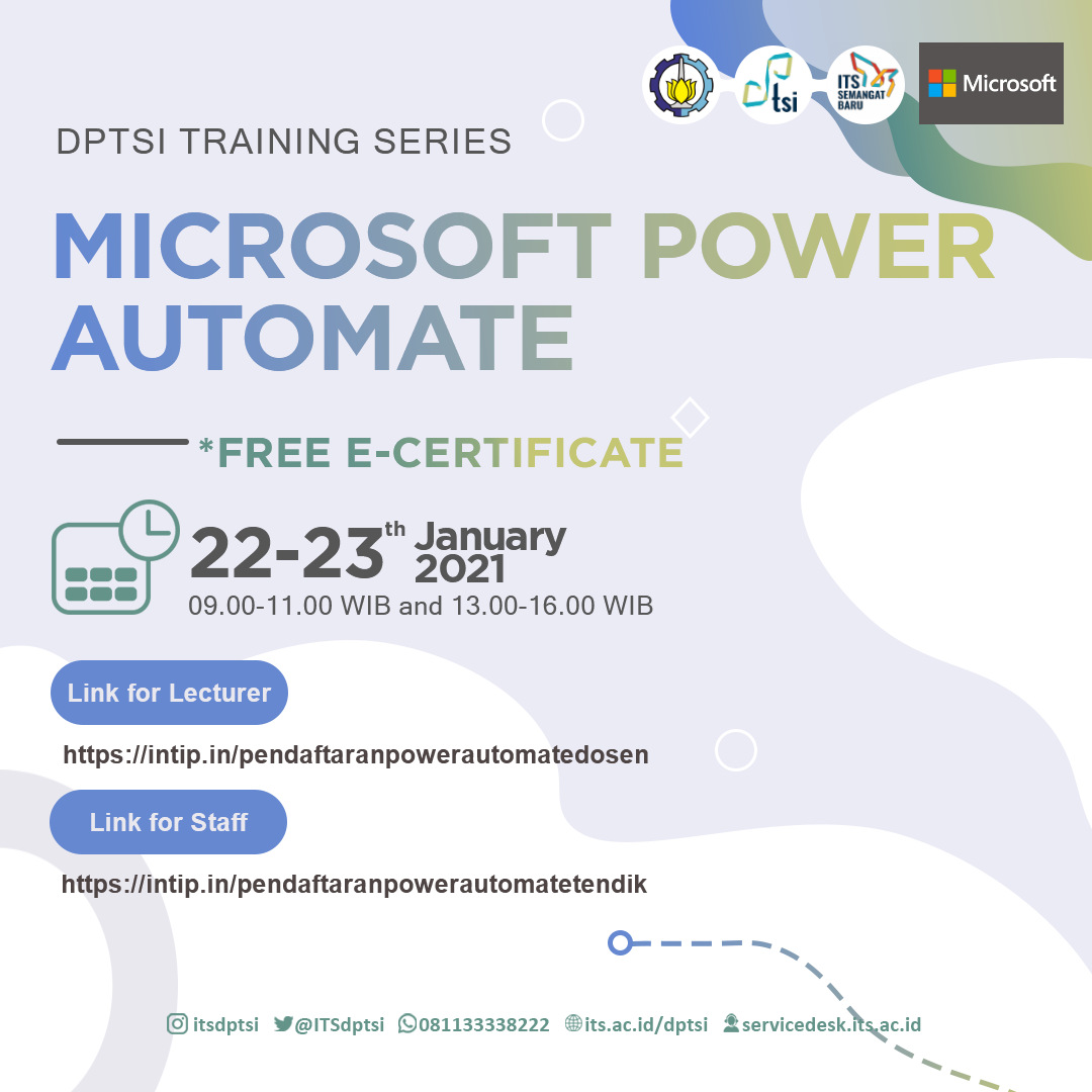 DPTSI Training Series : Microsoft Power Automate - DPTSI