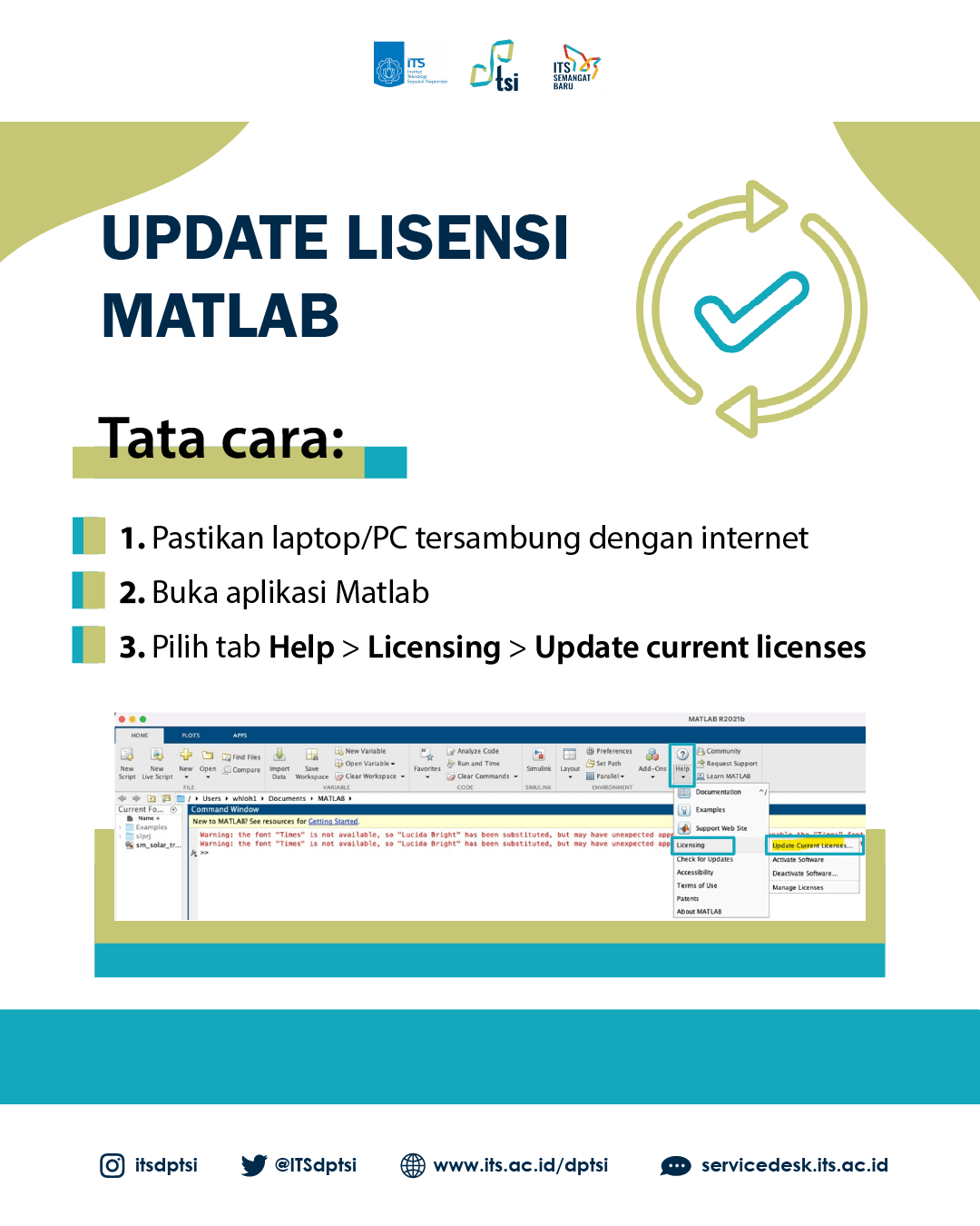 Update Lisensi Matlab - DPTSI