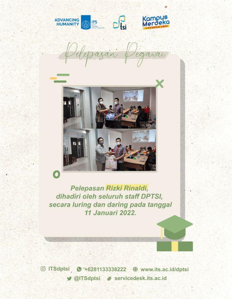 Pelepasan Pegawai DPTSI - Rizki Rinaldi - DPTSI
