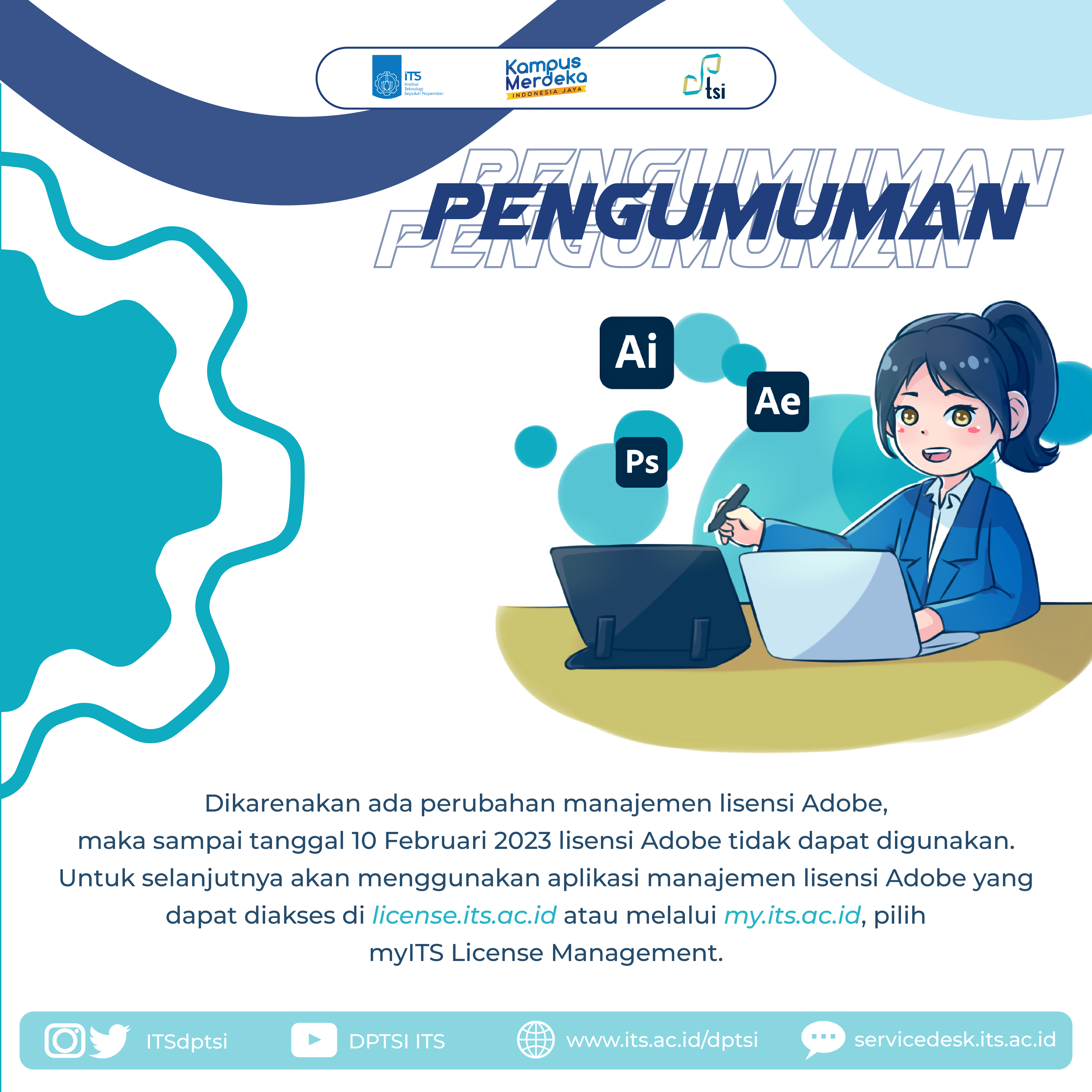 Announcement of Changes to Adobe License Management - DPTSI