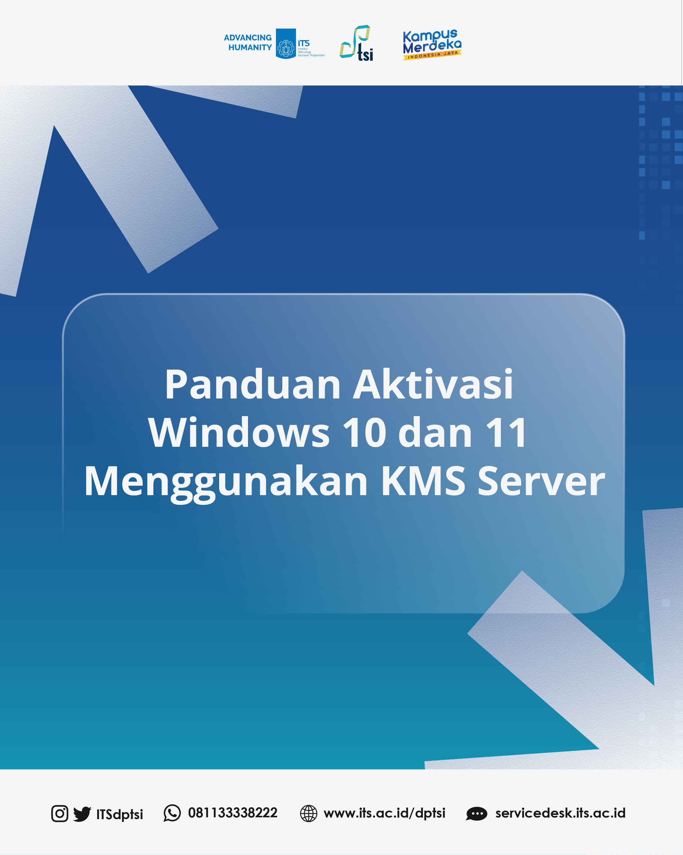 Panduan Aktivasi Windows 10 dan 11 - DPTSI