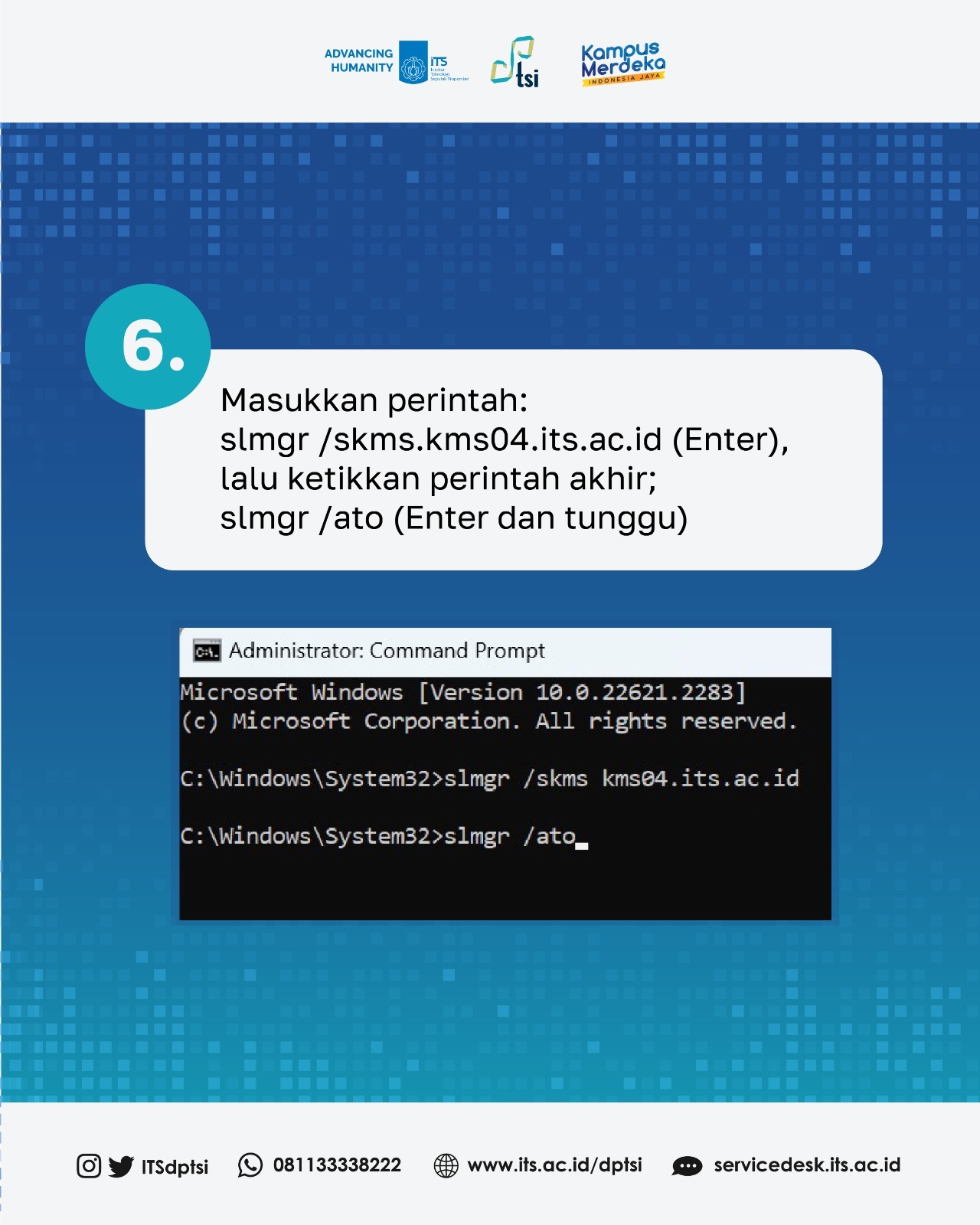 Activating Windows 10/11 Using KMS - DPTSI