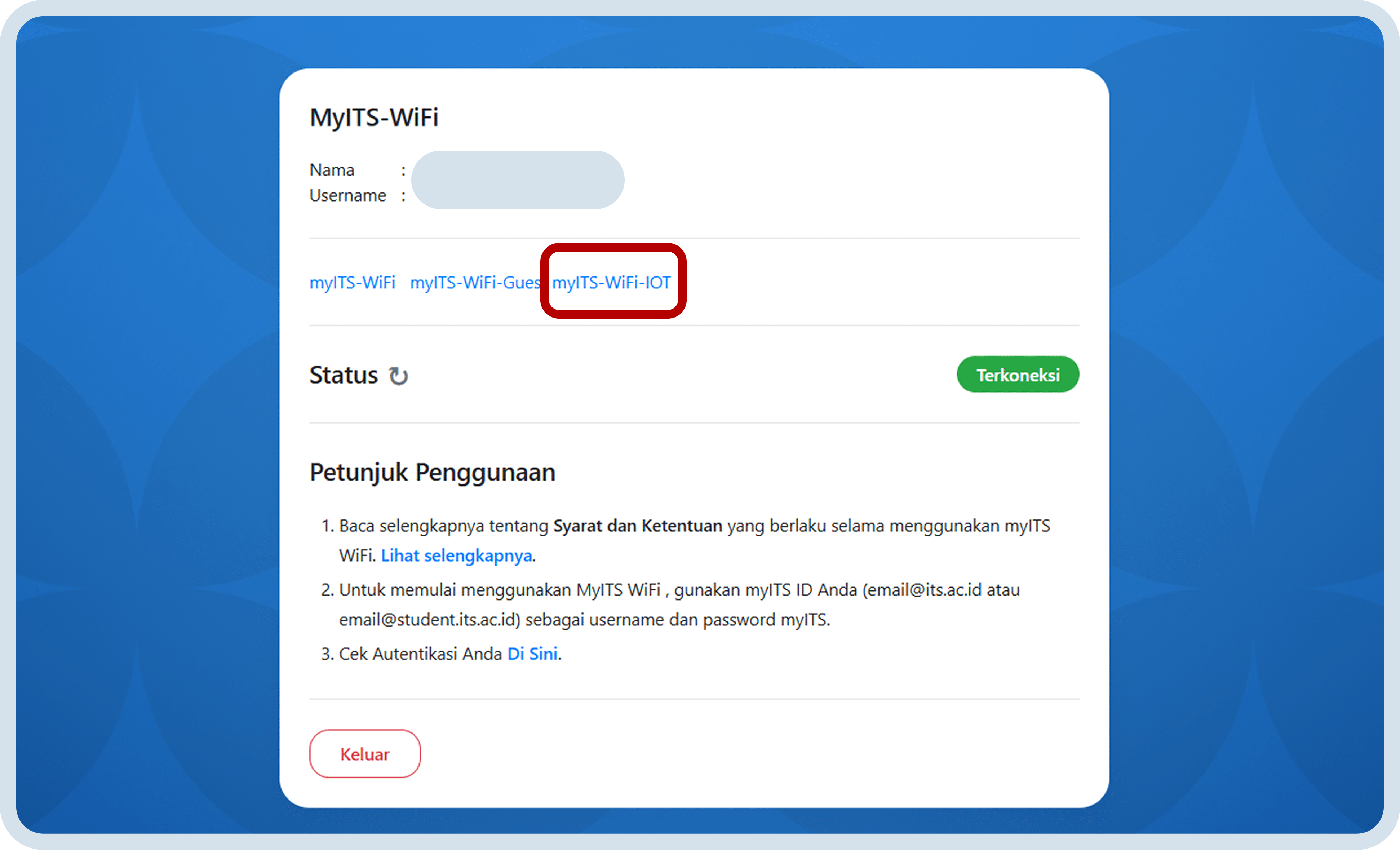 myITS-WiFi-IOT - DPTSI