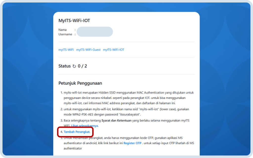 myITS-WiFi-IOT - DPTSI