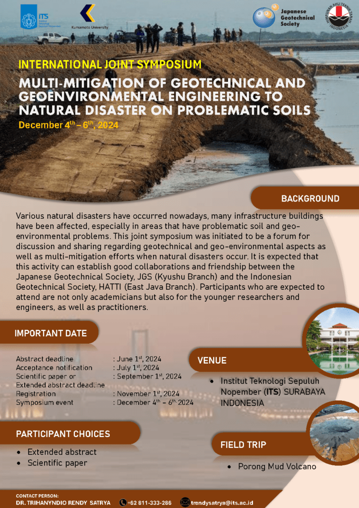 INTERNATIONAL JOINT SYMPOSIUM Multi-Mitigation of Geotechnical and ...