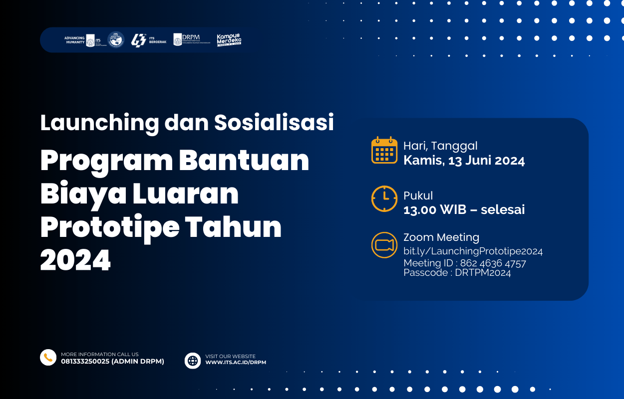 Undangan Launching dan Sosialisasi Program Bantuan Biaya Luaran Prototipe Tahun 2024 ...