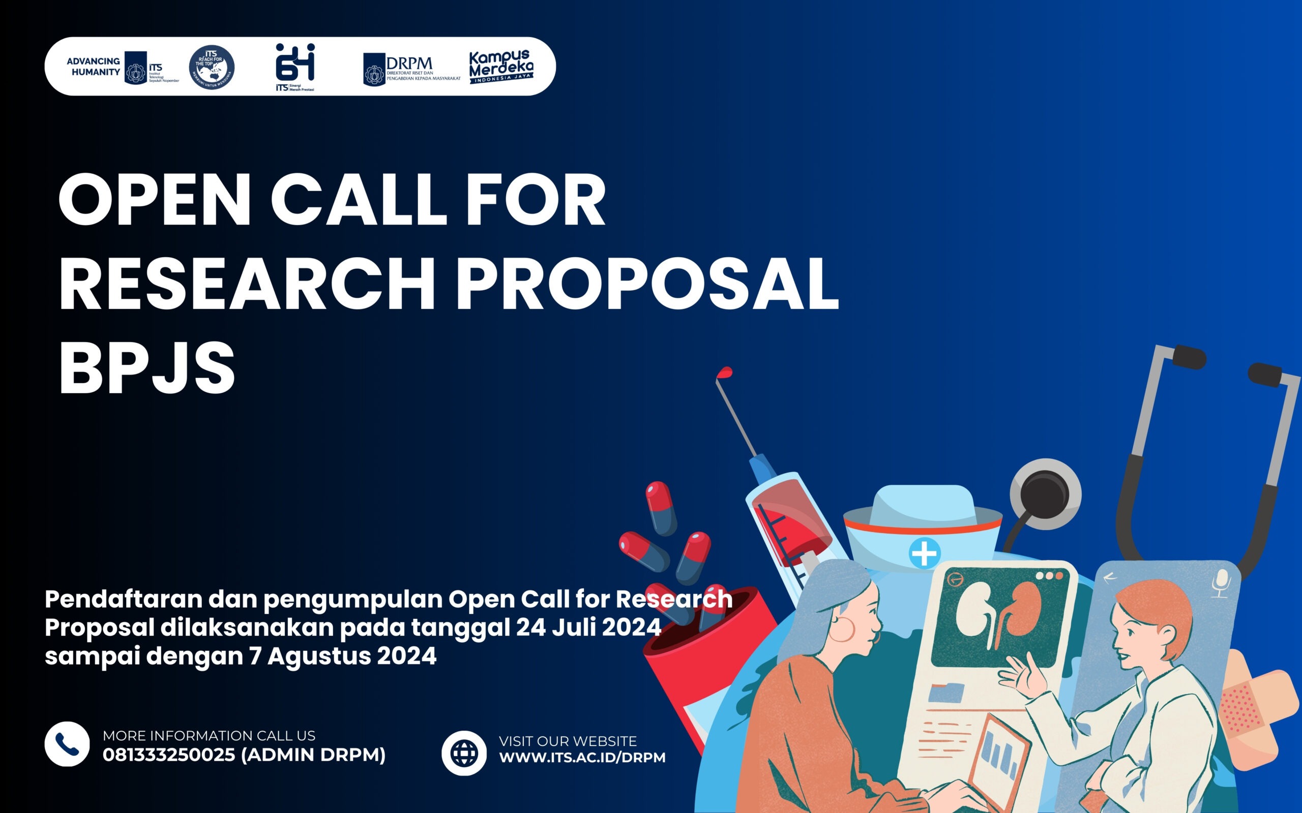 Open Call for Research Proposal BPJS - Direktorat Riset dan Pengabdian kepada Masyarakat ITS