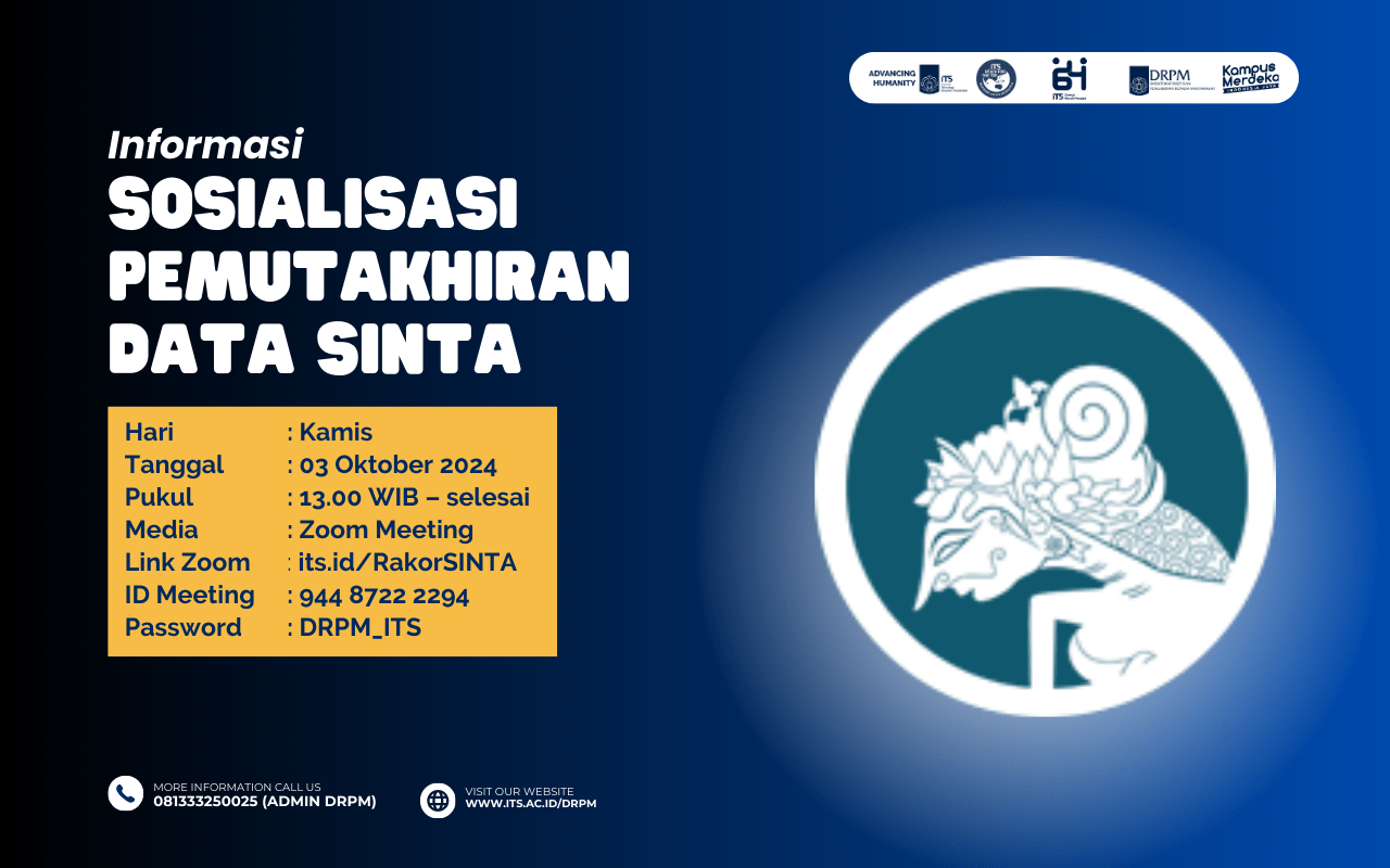 Informasi Sosialisasi dan Batas Akhir Pemutakhiran Data SINTA - Direktorat Riset dan Pengabdian ...