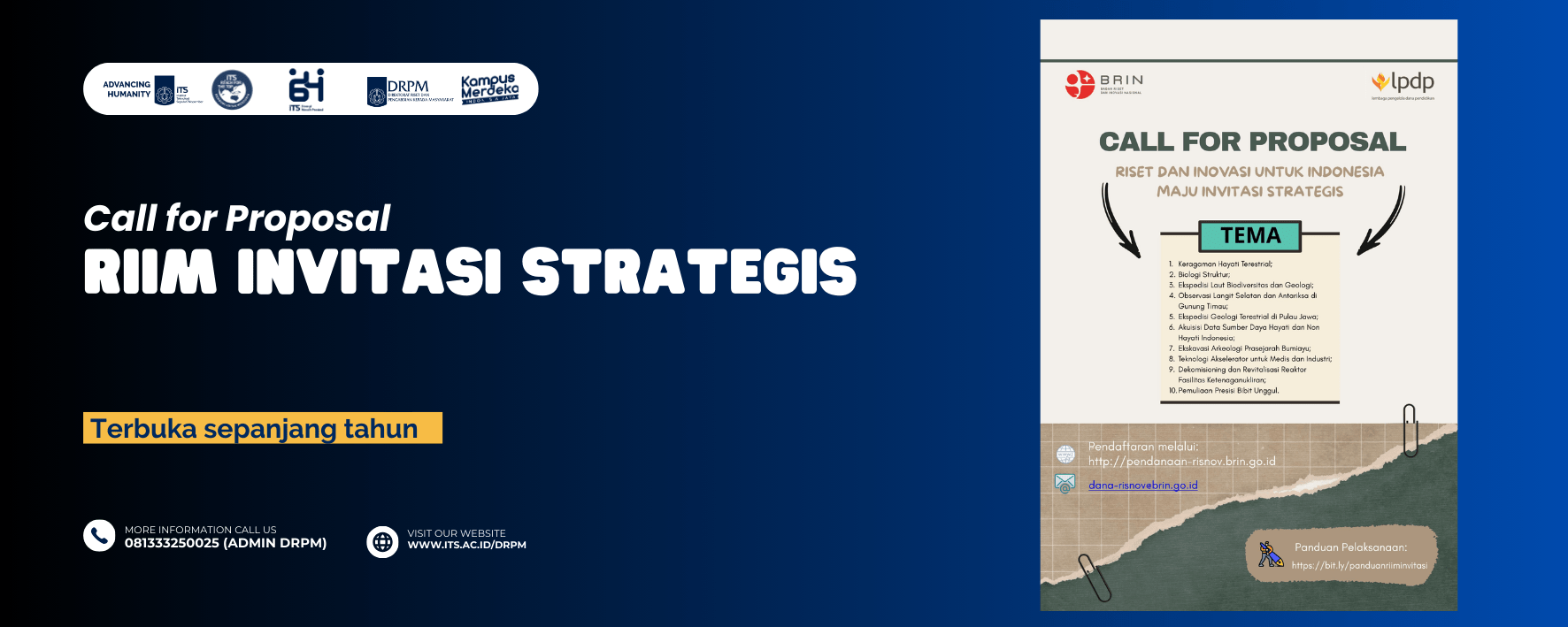 Info Penerimaan Proposal Grant / Hibah Riset Archives - Laman 3 dari 31 - Direktorat Riset dan ...