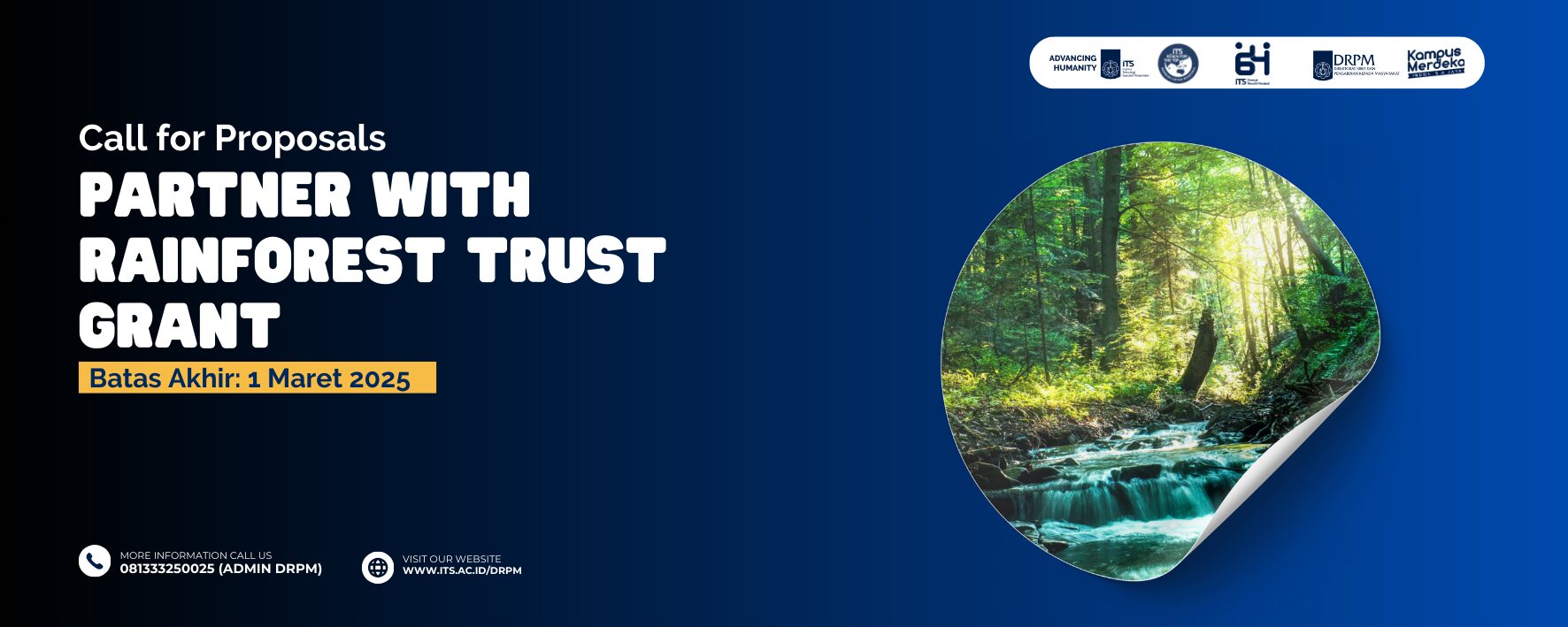 Program Hibah Rainforest Trust untuk Dosen dan Peneliti ITS - Direktorat Riset dan Pengabdian ...