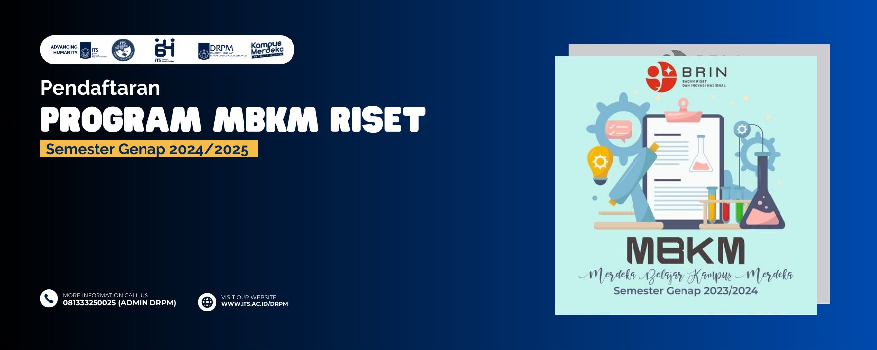 BRIN Buka Program MBKM – Riset Semester Genap 2024/2025