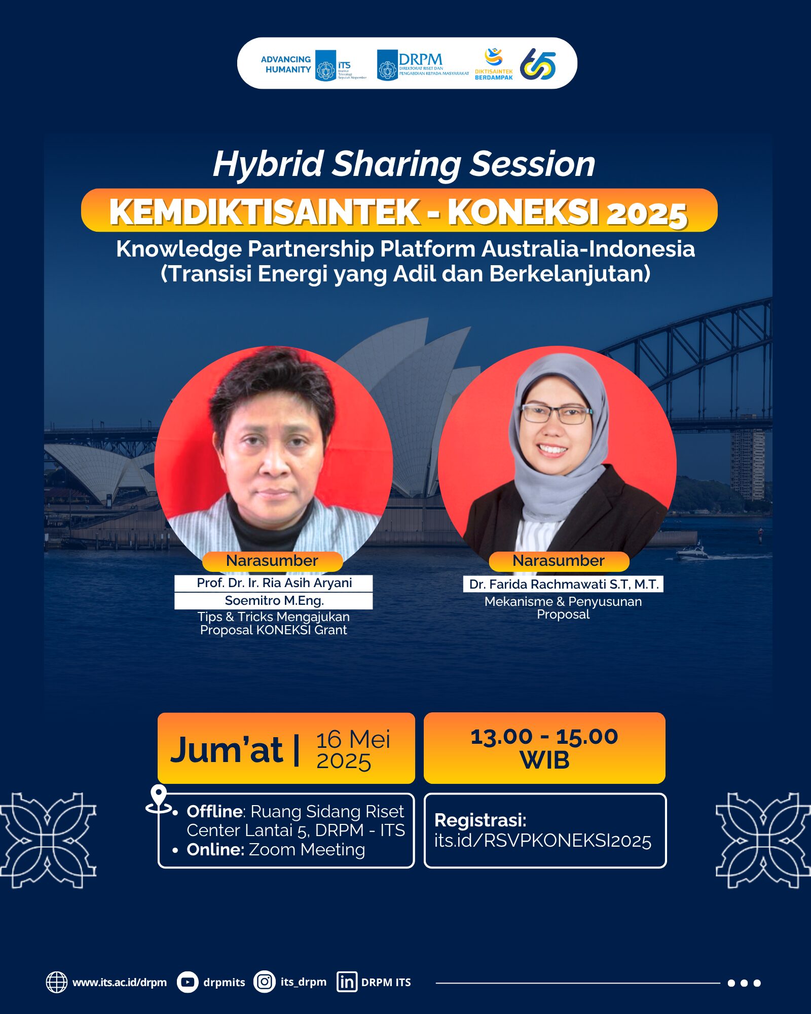 Hybrid Sharing Session KEMDIKTISAINTEK-KONEKSI 2025 - Direktorat Riset dan Pengabdian kepada ...