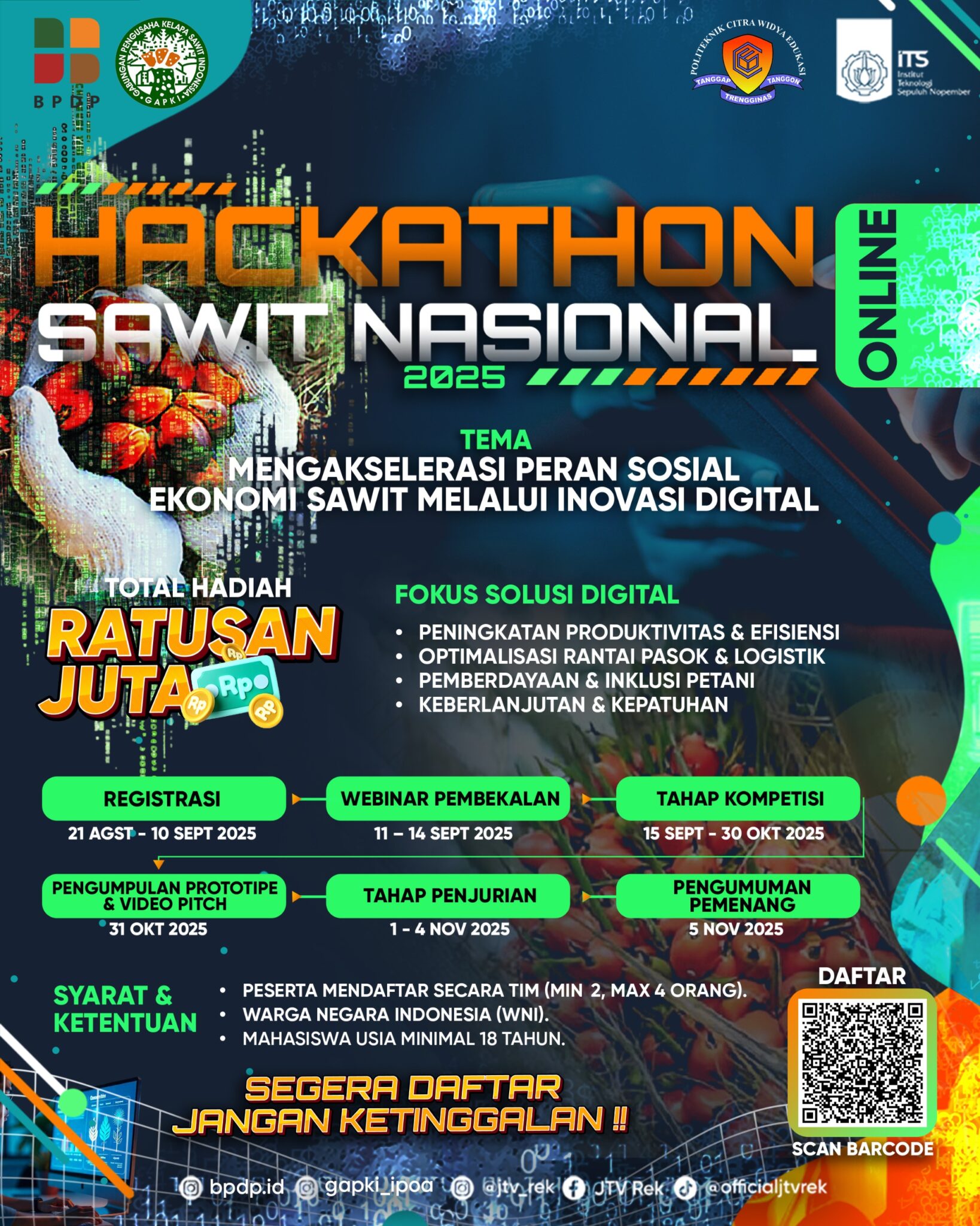 Penerimaan Proposal Hackathon Sawit Nasional 2025 - Direktorat Riset ...