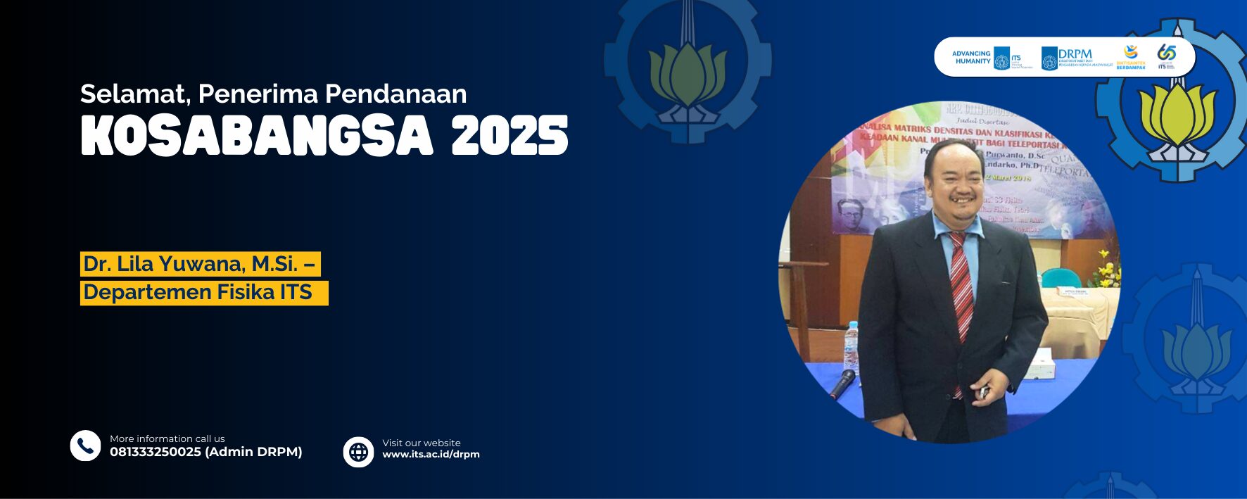 Selamat, ITS Raih Pendanaan Kosabangsa 2025 - Direktorat Riset dan Pengabdian kepada Masyarakat ITS