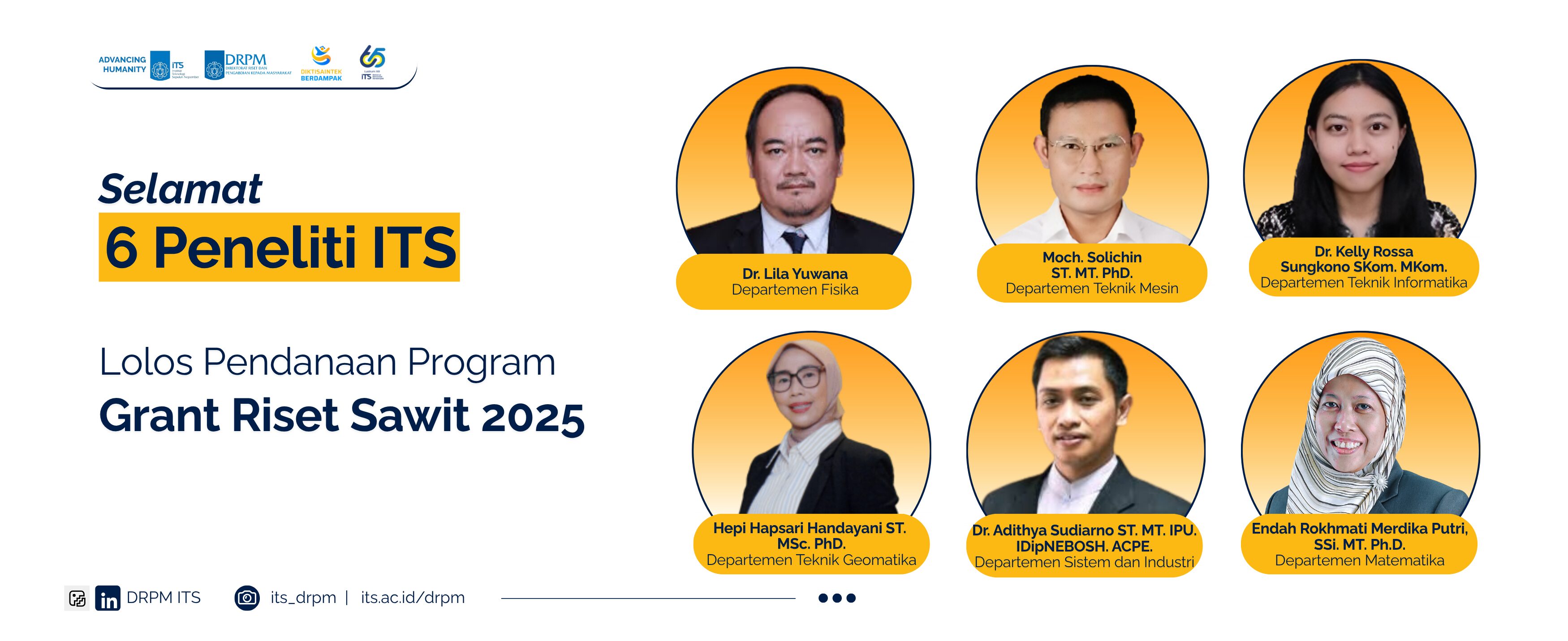 GRS 2025 Lolos - Direktorat Riset dan Pengabdian kepada Masyarakat ITS