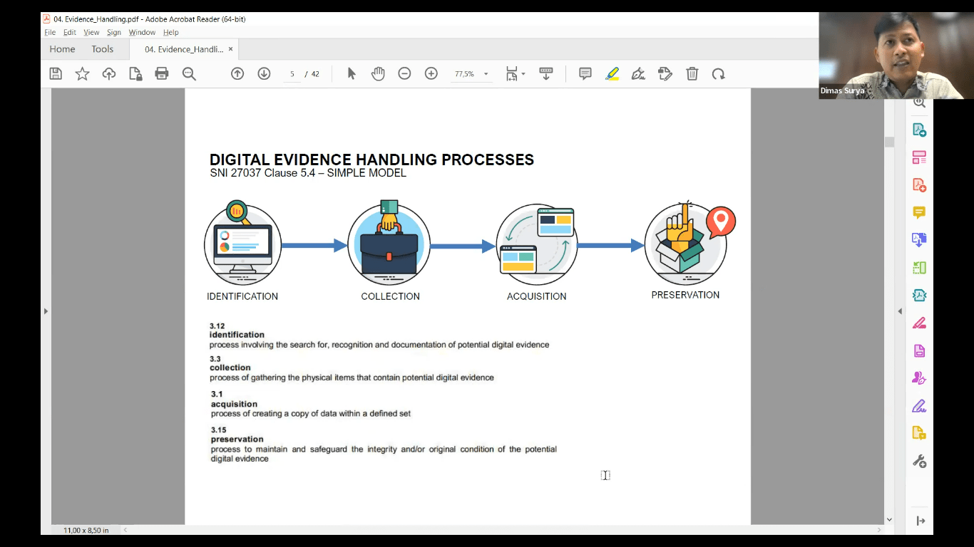Guest Lecture On Evidence Handling In Digital Forensics Departemen Teknik Informatika