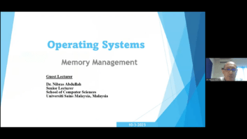 Guest Lecture Operating System: Memory Management - Departemen Teknik Informatika