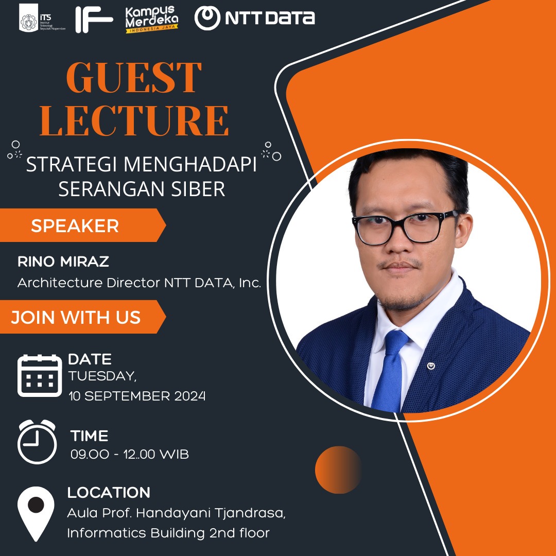 Guest Lecture Strategi Menghadapi Serangan Siber Departemen Teknik Informatika