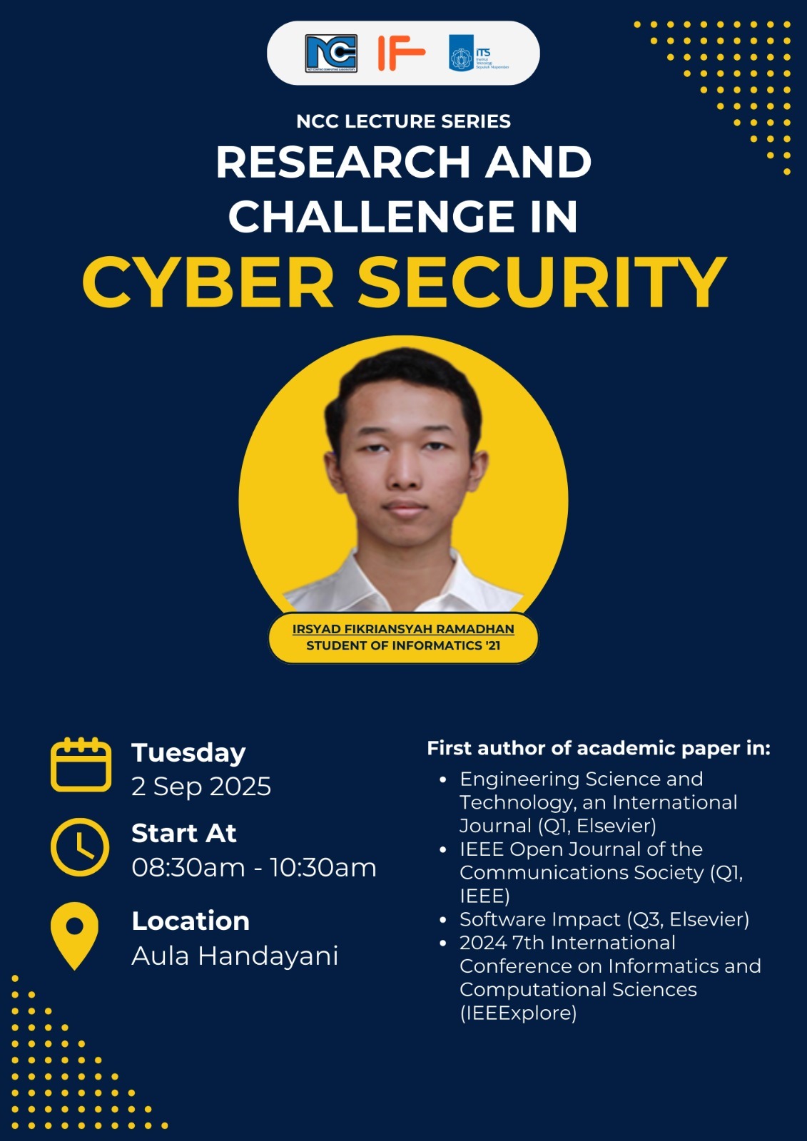 Research And Challenge in CyberSecurity - Department of Informatics