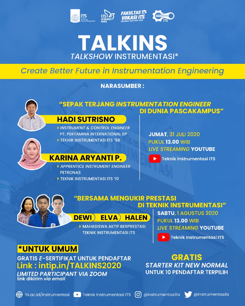 TALKSHOW INSTRUMENTASI - Departemen Teknik Instrumentasi