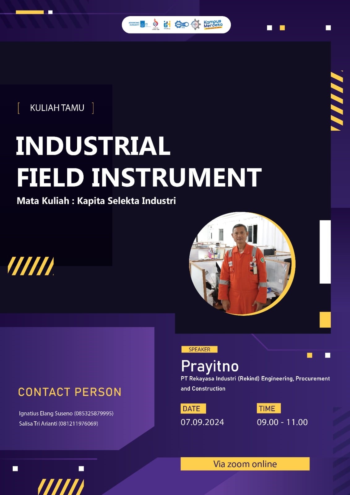 Industrial Field Instrument ( Mata Kuliah : Kapita Selekta Industri ...