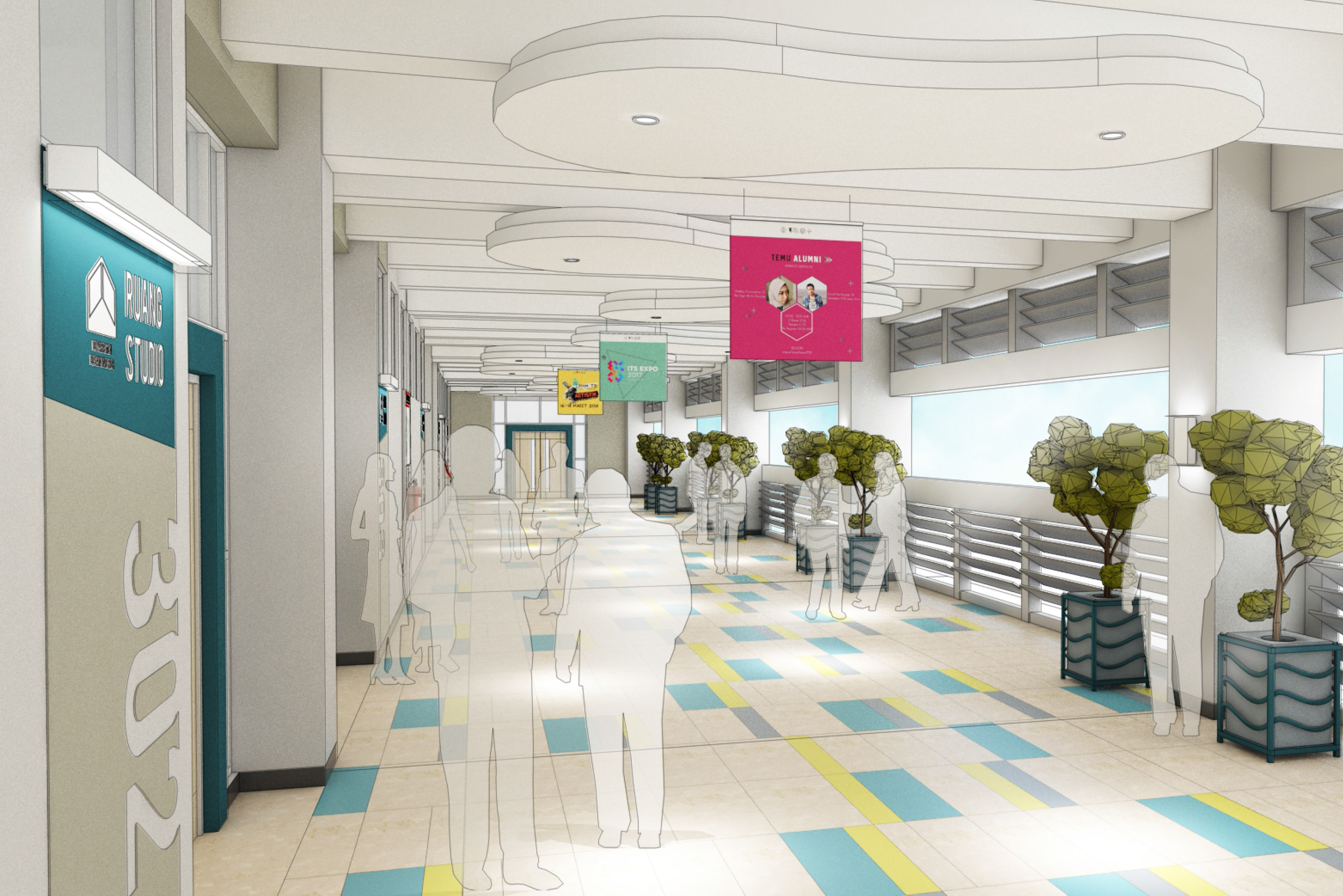 Selasar Multifungsi - Departemen Desain Interior