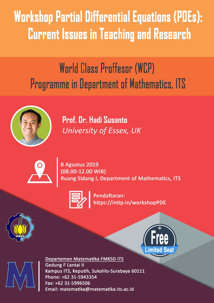 Workshop Partial Differential Equations (PDEs) - ITS Global Engagement