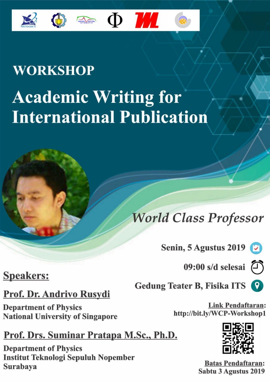 Workshop on Academic Writing for International Publication - ITS Global ...